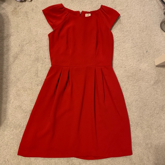 LOFT | Dresses | Loft Red Dress | Poshmark